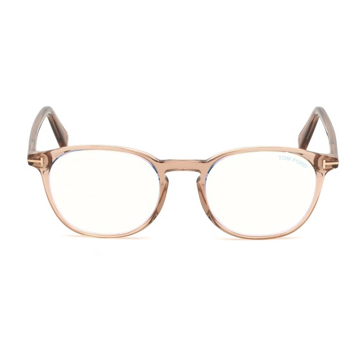 Tom Ford TF5965-B 045 Beige Round Optical Frame Unisex - Optorium